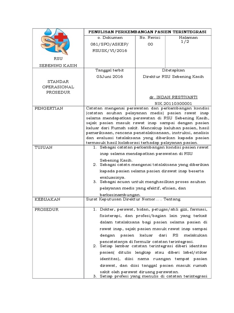 Spo Penulisan CPPT | PDF