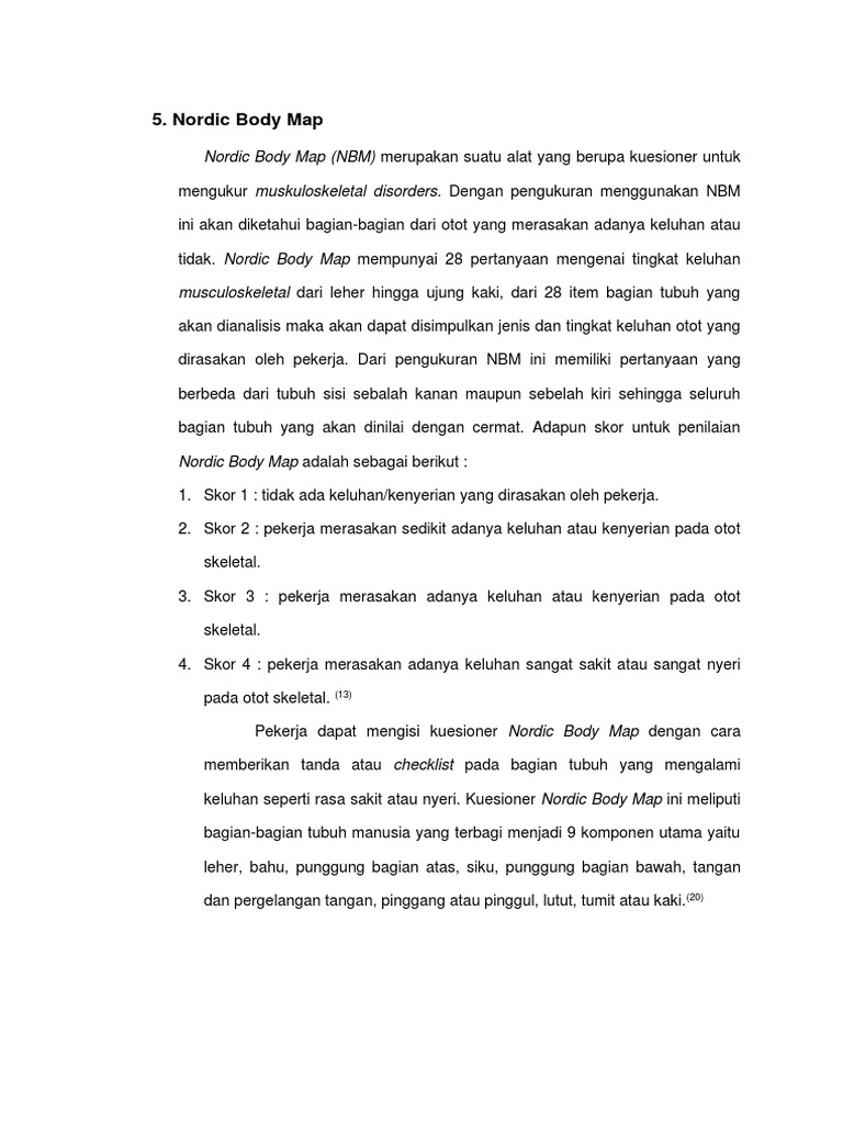 Nordic Body Map | PDF