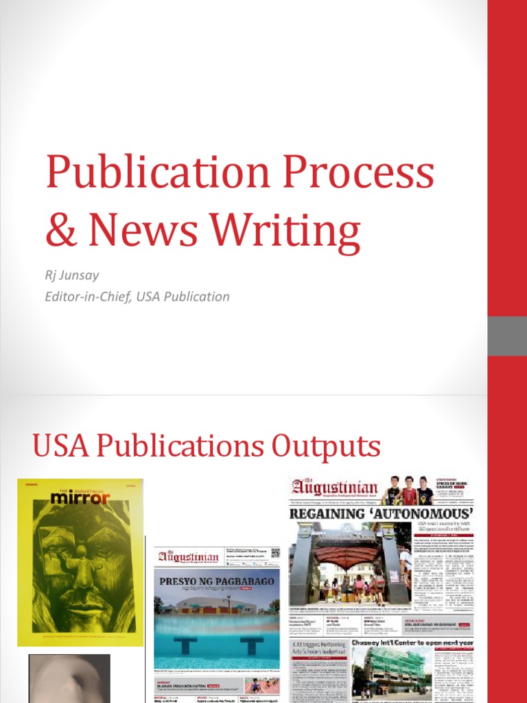 Presentation Re Journalism Process and News Writing | PDF | Writing ...
