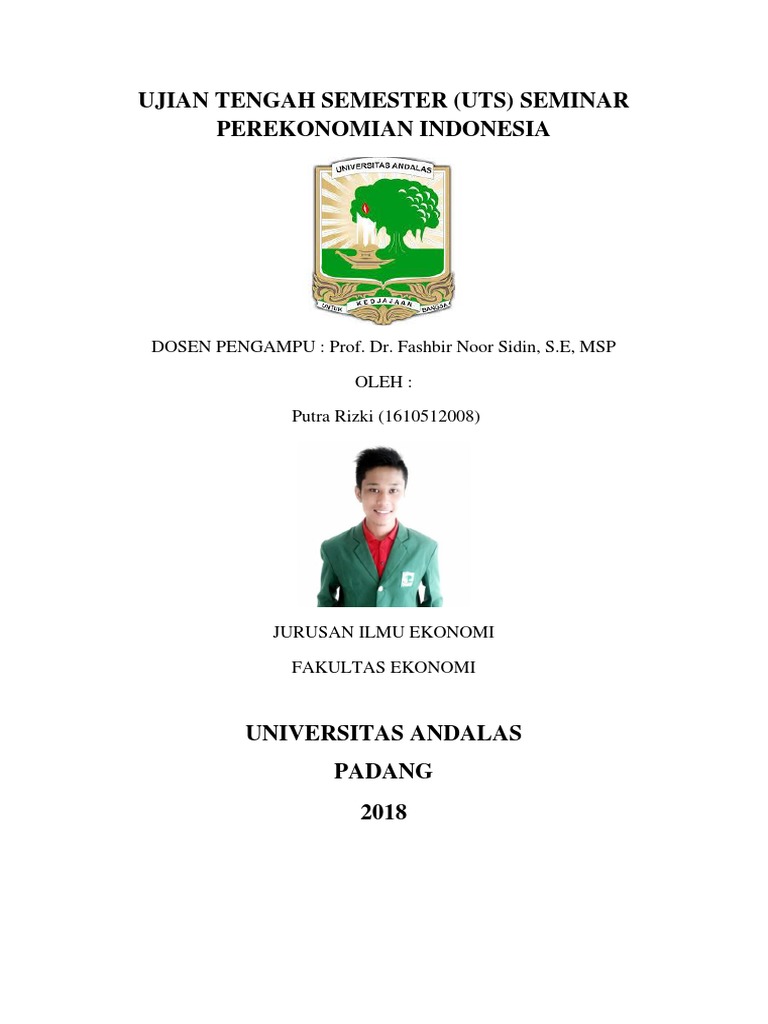 Uts Seminar Perekonomian Indonesia | PDF