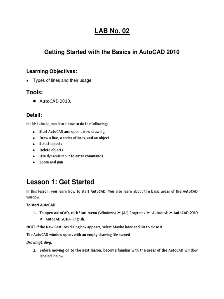 Cad Lab - 02 | PDF | Auto Cad | Computer Keyboard