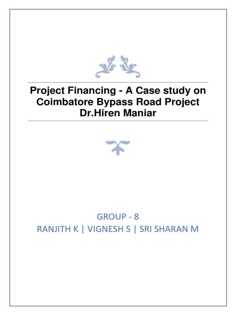 Project Financing | PDF | Securitization | Debt