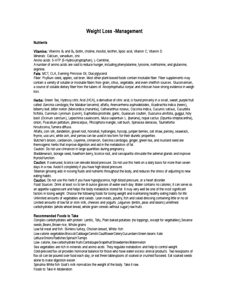 Weight Management | PDF | Whole Grain | Drink