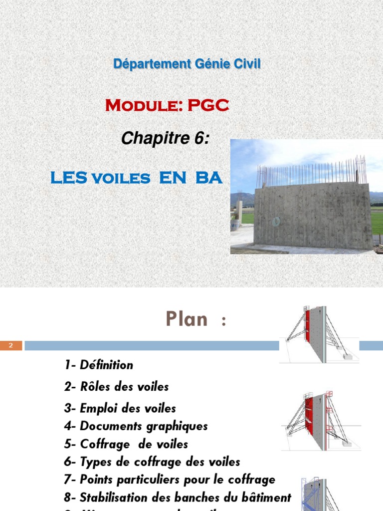 Voiles en béton armé : Guide pratique | PDF | Bois | Béton