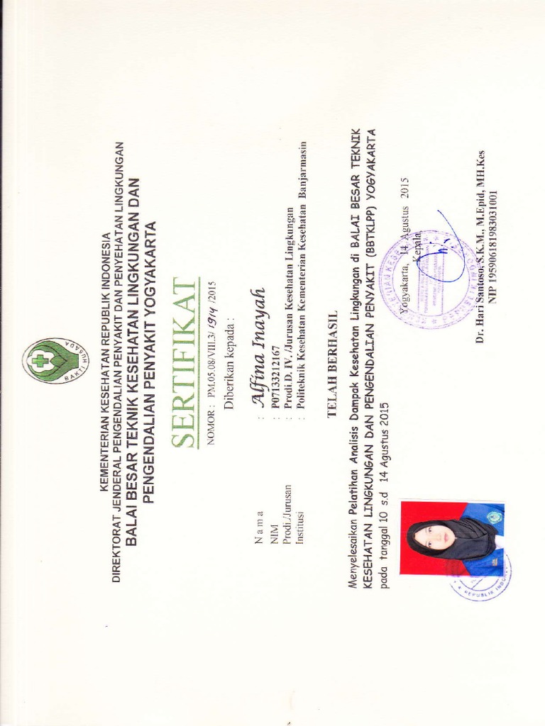 Sertifikat Amdal | PDF