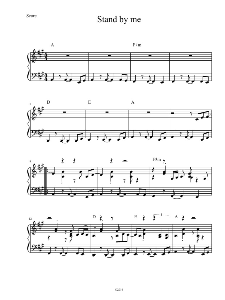 Ben E King - Stand by Me - Original Key Eb and BB PDF | PDF