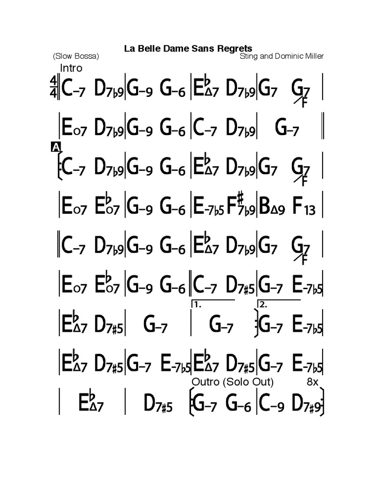 La Belle Dame Sans Regrets | PDF