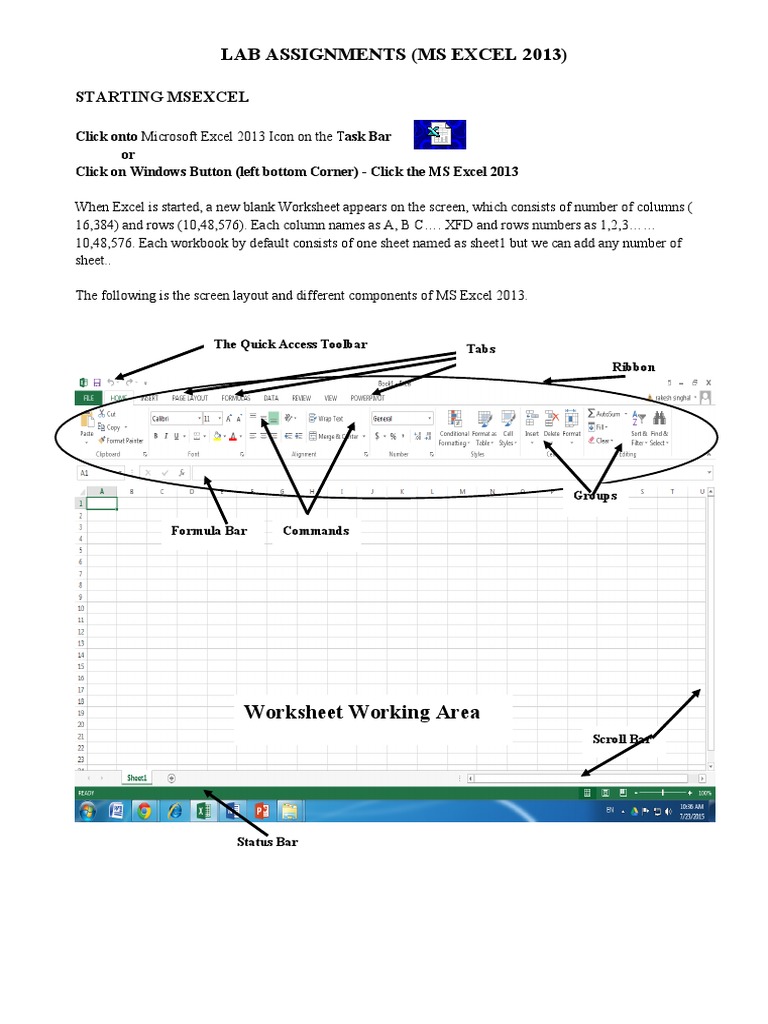 An Introduction to Microsoft Excel: A Guide to Common Formatting ...