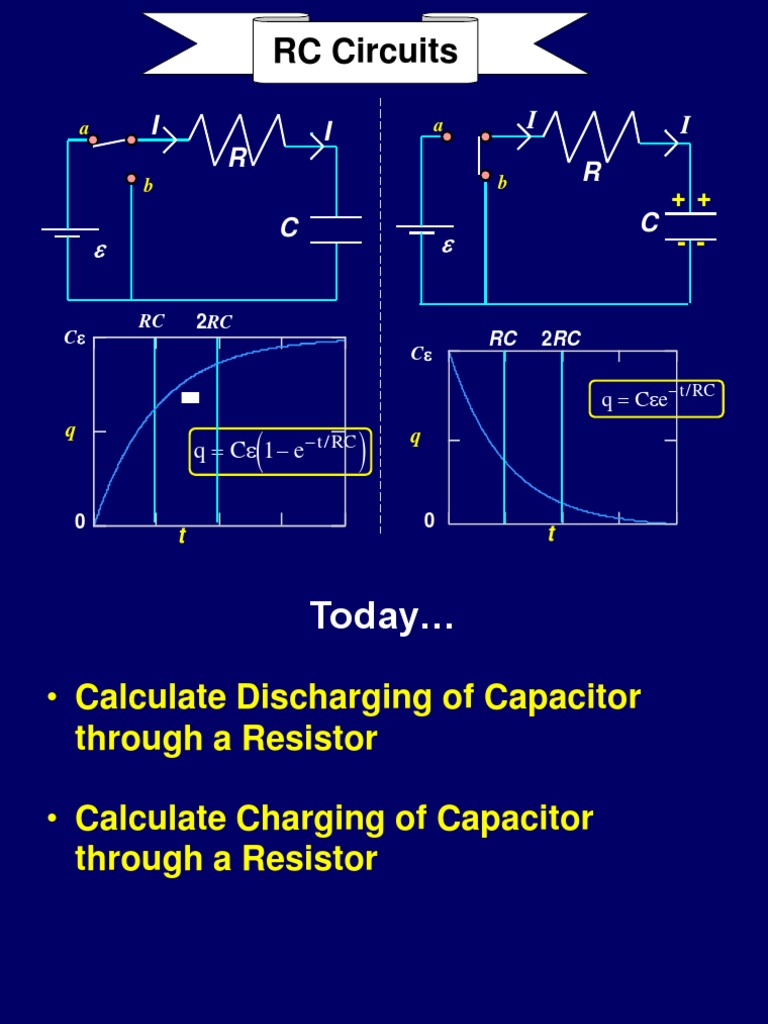 11 RC Circuits | PDF | Series And Parallel Circuits | Capacitor