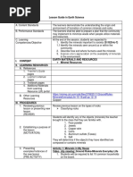 Detailed Lesson Plan - MINERALS AND ROCKS | PDF | Minerals | Rock (Geology)