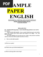 Class 3 English Question Paper | PDF