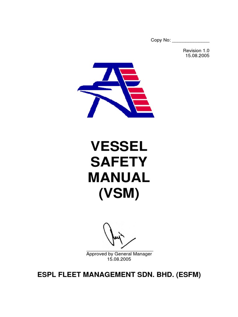 Vessel Safety Manual Overview | PDF | Risk Assessment | Risk