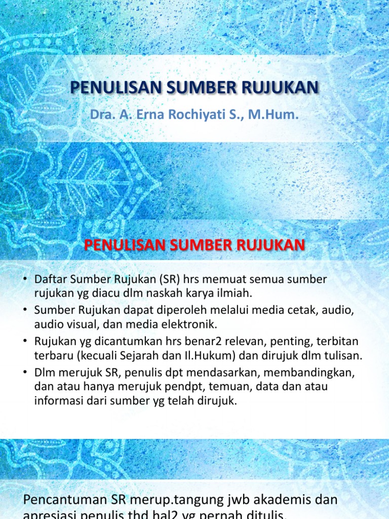 Sumber Rujukan | PDF