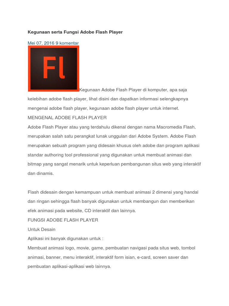 Adobe Flash Player | PDF