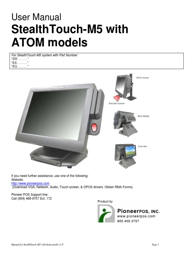 Manual For StealthTouch With ATOM Model v1.1 | PDF | Touchscreen ...