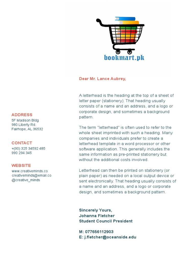 Understanding Letterhead Design | PDF | Career & Growth
