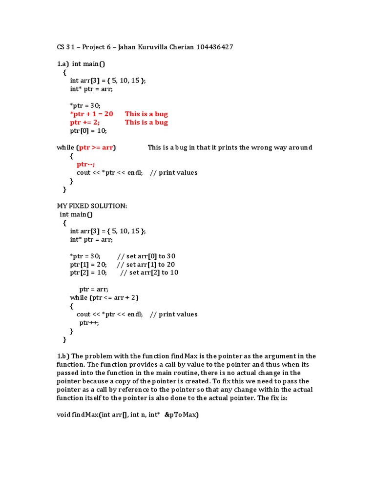 Cs Homework Pdf C Programming Language Array Data Structure