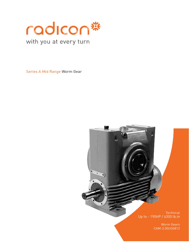 Radicon Series AM Inch | PDF | Gear | Transmission (Mechanics)