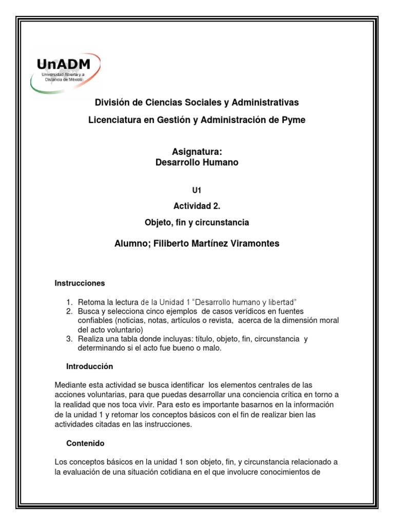 Gdhu U1 A1 Fimv | PDF | Moralidad | Science