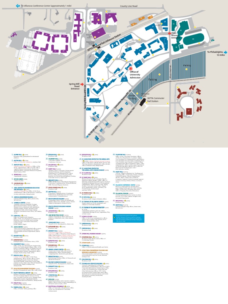Villanova Campus Map | PDF | Academia