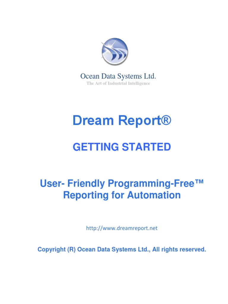 Dream Report Getting Started PDF | PDF | World Wide Web | Internet & Web