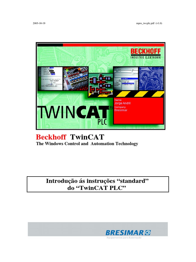 Beckhoff TwinCAT Manual de Treinamento PDF | PDF | Tipo de dados | Modelagem científica