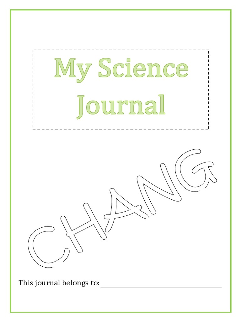 Science Journal Template | PDF | Career & Growth | Self-Improvement