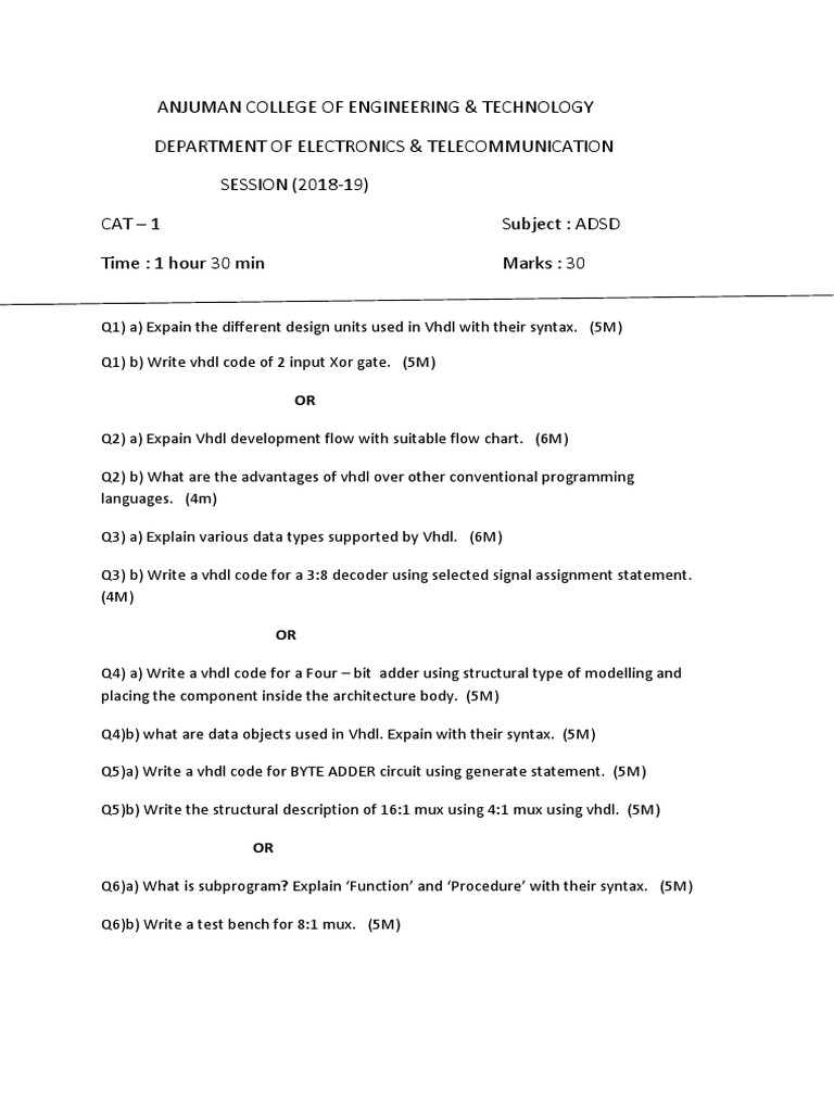 Adsd PPR Cat 1 | PDF