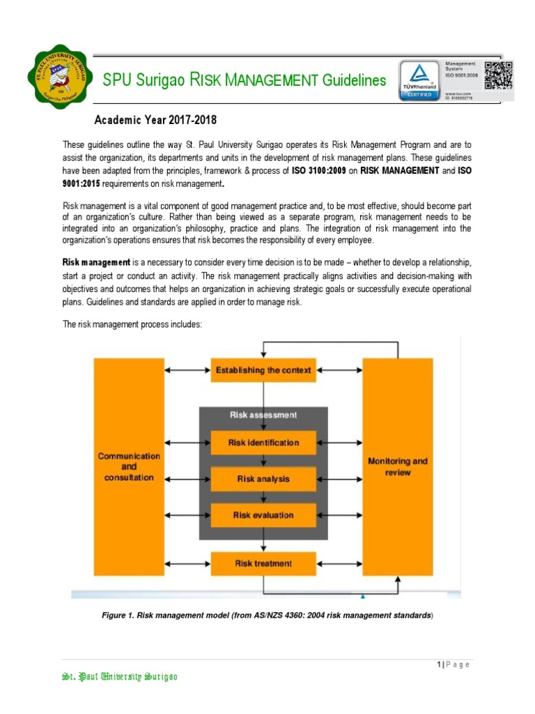 Risk Management Guidelines PDF | PDF | Risk | Risk Management