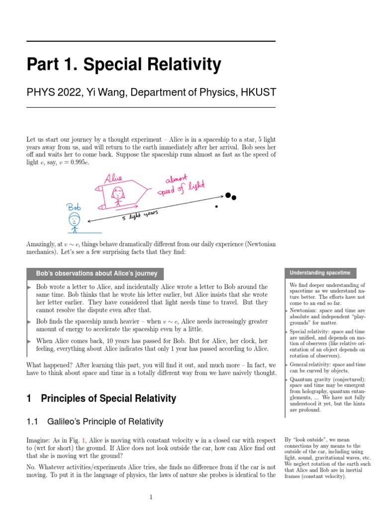 Understanding Special Relativity Principles | PDF | Luminiferous Aether ...