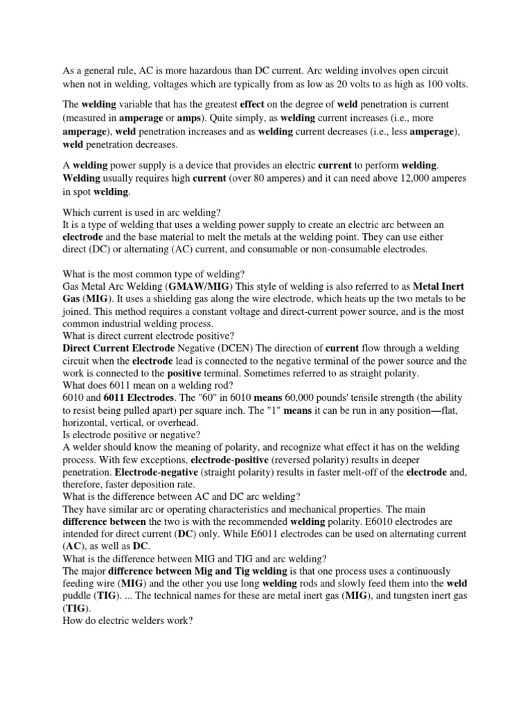 Welding Notes | PDF | Welding | Construction