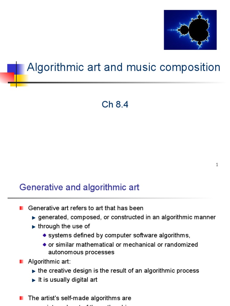 Algorithmic Art and Music Composition | PDF | Stochastic Process | Markov Chain