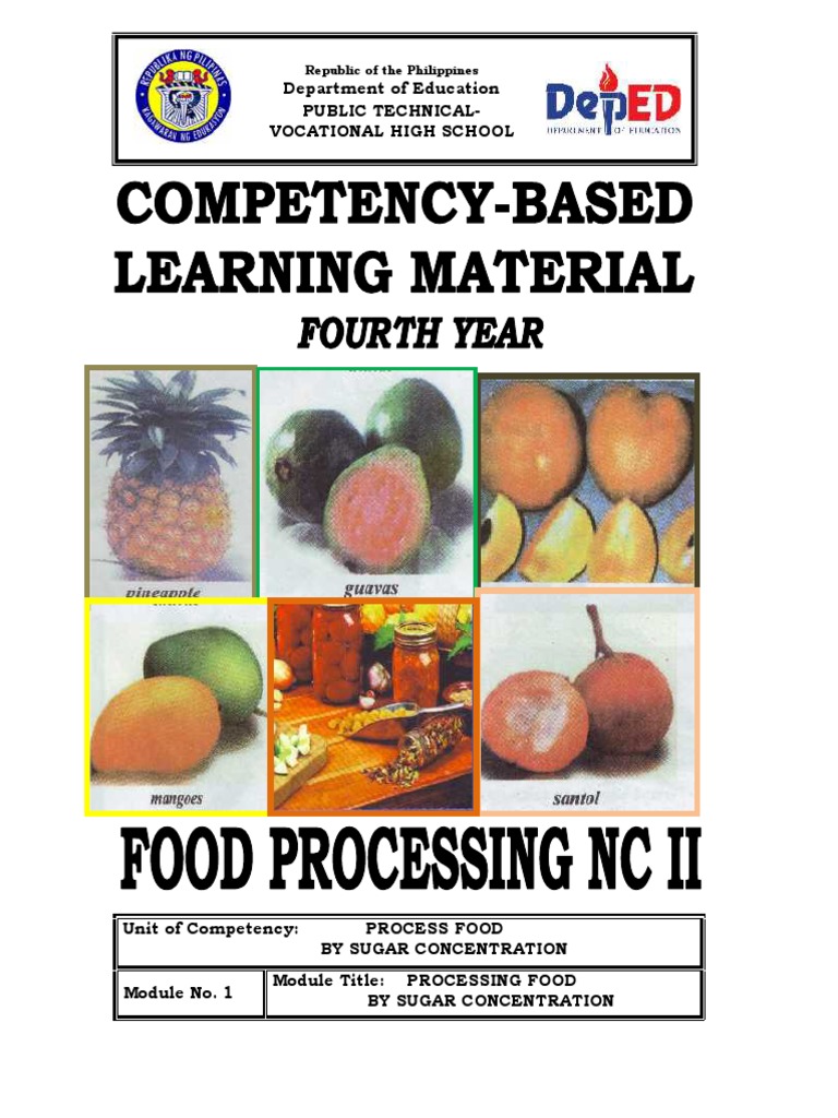 CBLM Tle Afa LG GR 10 Food and | PDF | Fruit Preserves | Juice