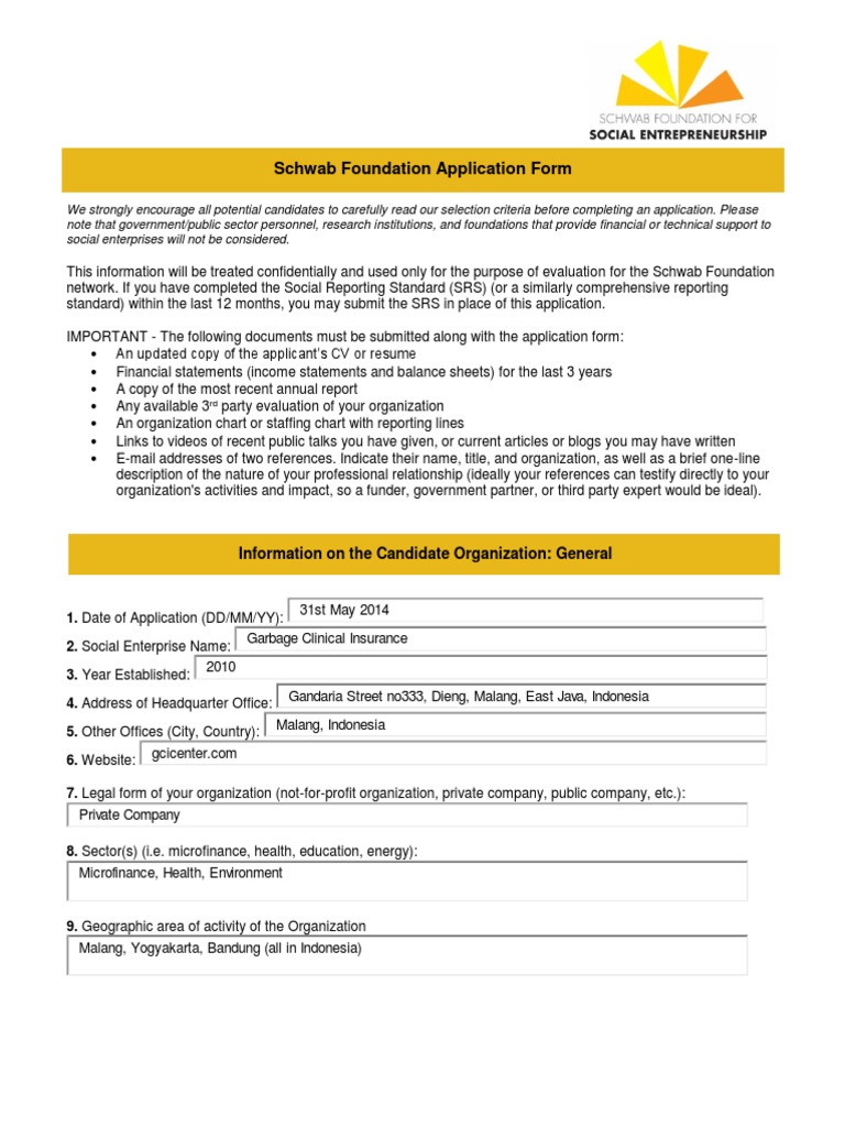 Global Application Form | PDF | Health Care | Economies