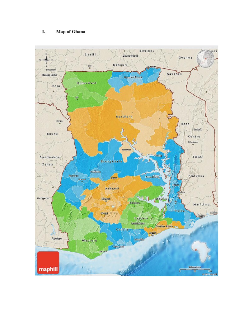 I. Map of Ghana | PDF | Geology | Earth Sciences