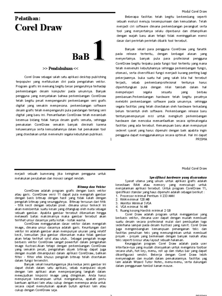 Modul Corel Draw x7 | PDF