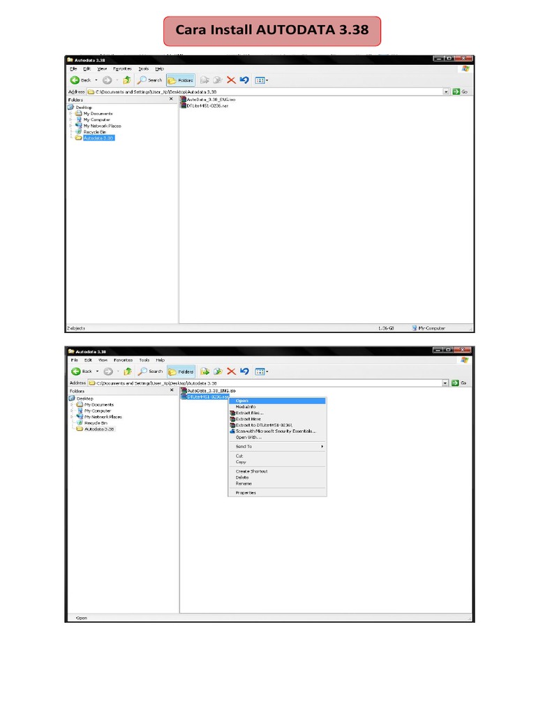 Cara Install Autodata 3.38 PDF | PDF