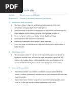 Matron Job Description and Responsibilities | PDF | Housekeeping ...