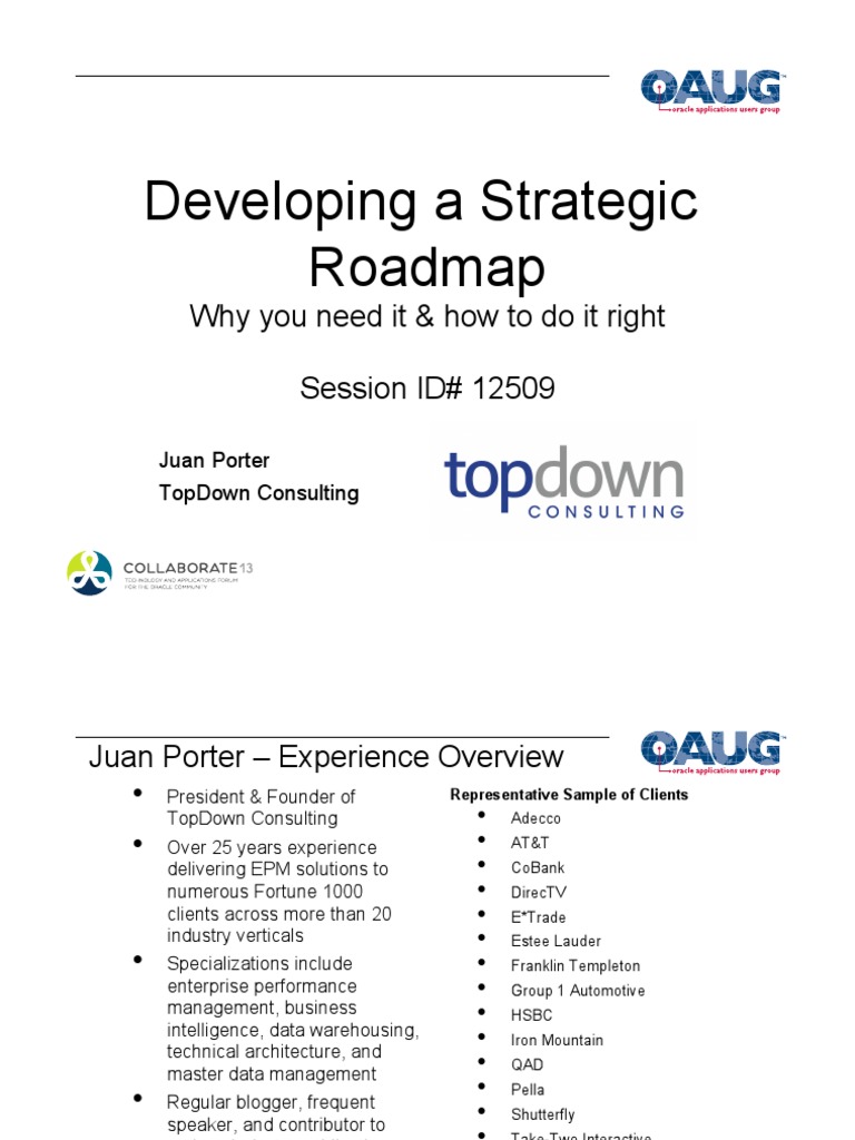 Strat Epm Roadmap | PDF | Enterprise Resource Planning | Software Testing