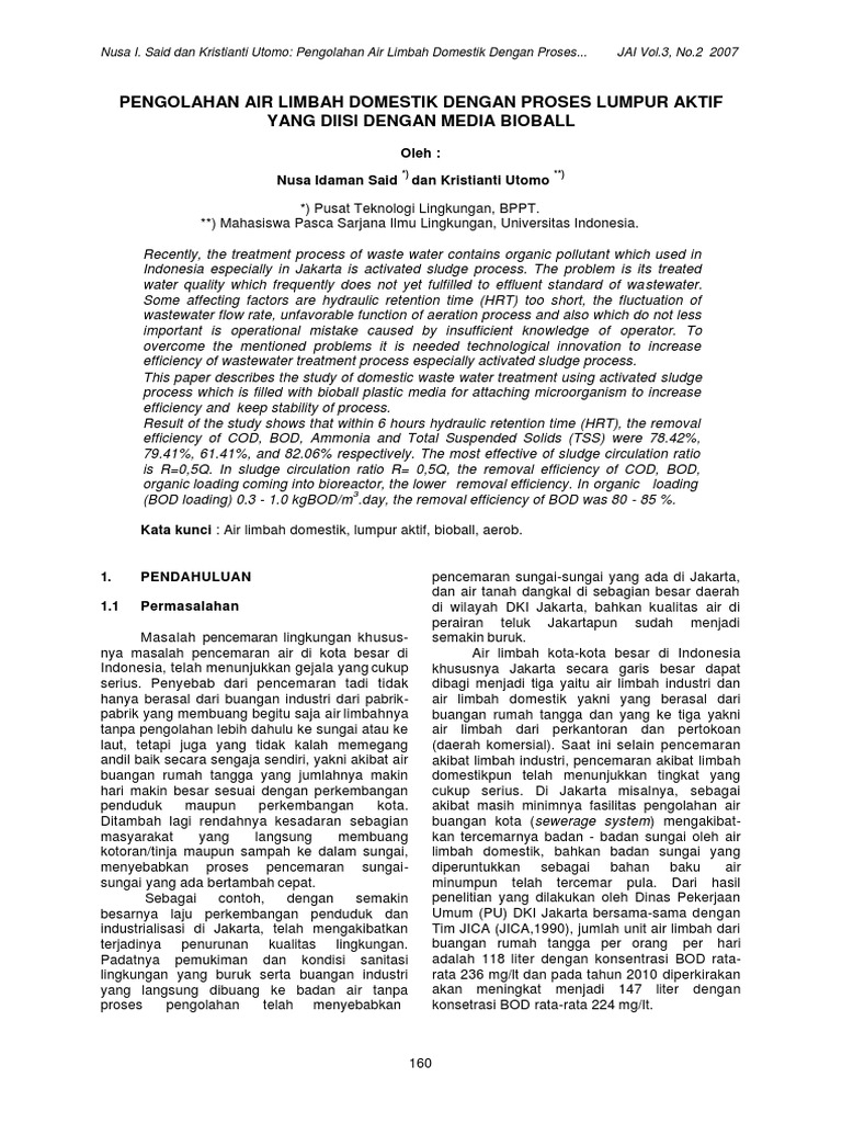 Instalasi Pengolahan Air Limbah | PDF | Griya & Taman | Sains & Matematika