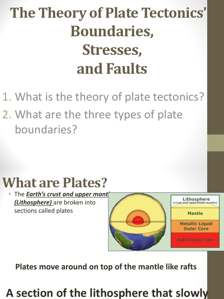 Plate Boundaries | PDF | Plate Tectonics | Mantle (Geology)