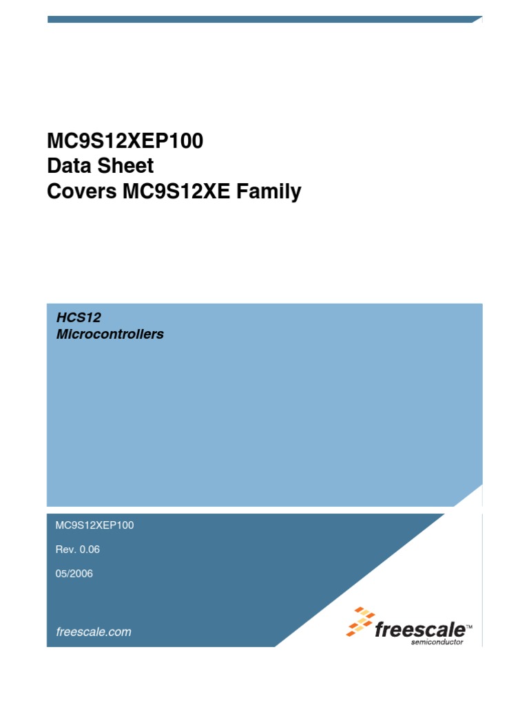 MC9S12XEP100 | PDF | Microcontroller | Office Equipment