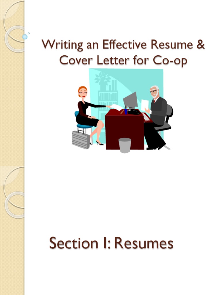 Writing An Effective Resume & Cover Letter For Co-Op | PDF | News ...