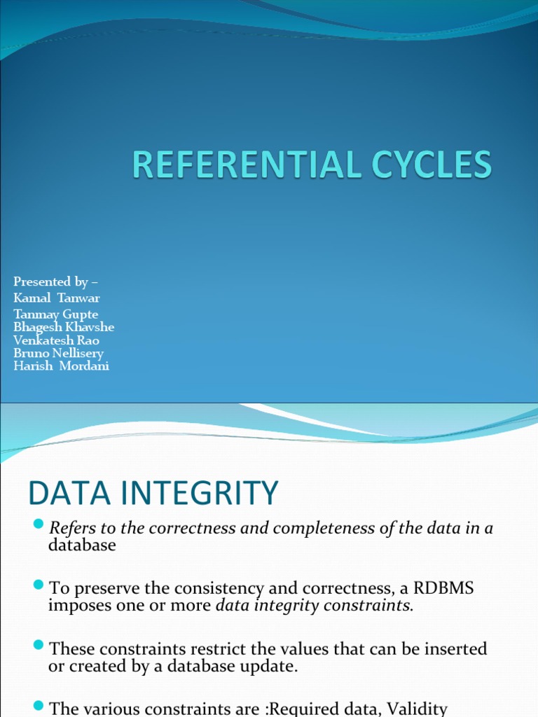 Managing Referential Cycles in RDBMS | PDF