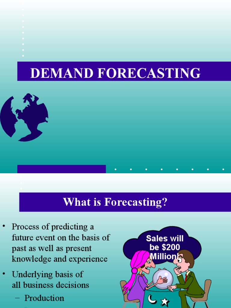DEMAND FORECASTING METHODS | PDF | Linear Trend Estimation | Forecasting