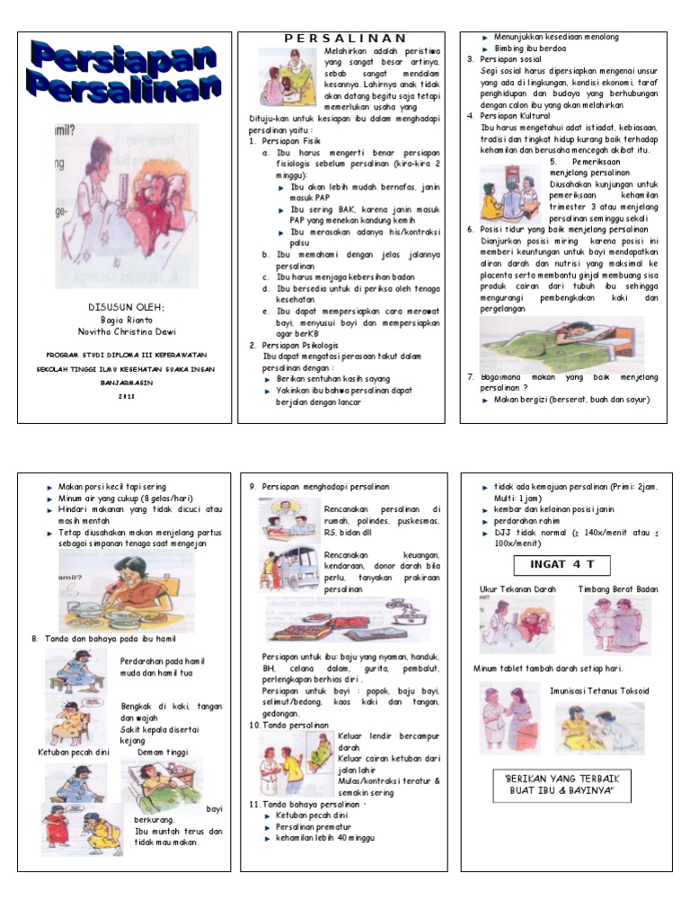 Leaflet Persalinan | PDF