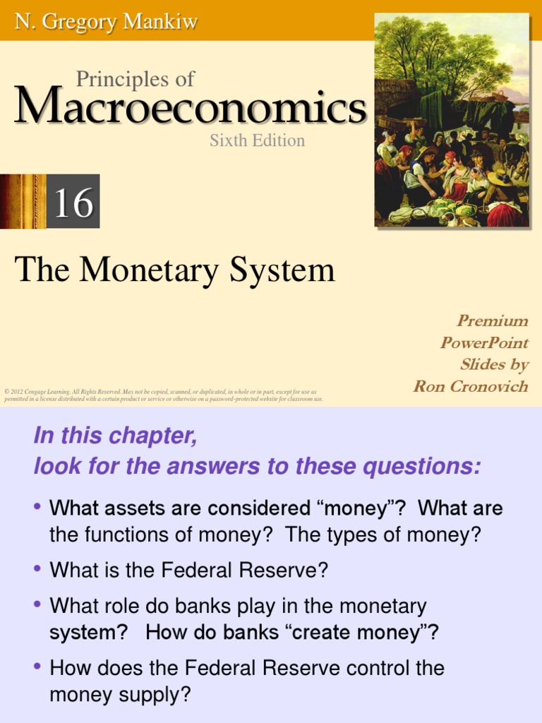 Chapter 16 Macroeconomics Principle - The Monetary System | PDF ...