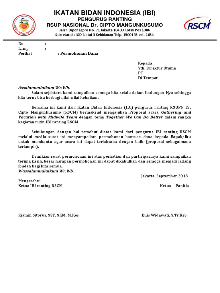 Contoh Proposal Gathering | PDF | Karier & Perkembangan | Kesehatan ...