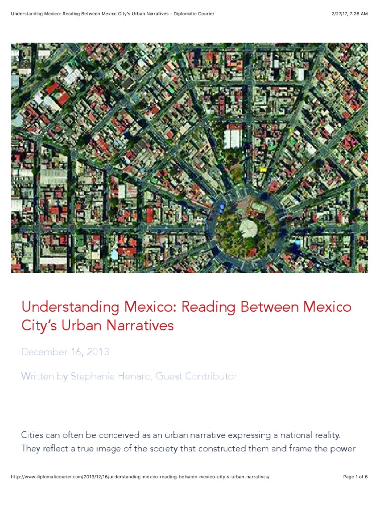 Urban Narratives of Mexico City | PDF | City | Mexico