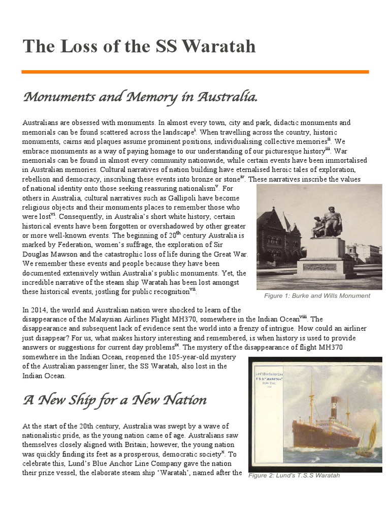 The Loss of The SS Waratah Will Hodson | PDF | Ocean Liners | Water ...